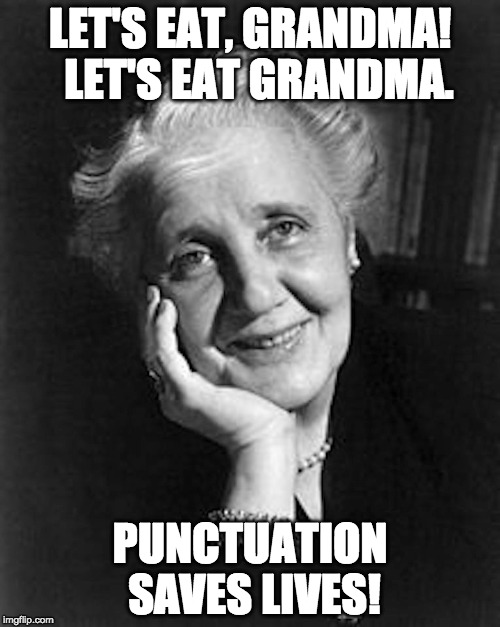 Increasingly Verbose: Let’s eat(,) Grandma – Simon J. Evnine
